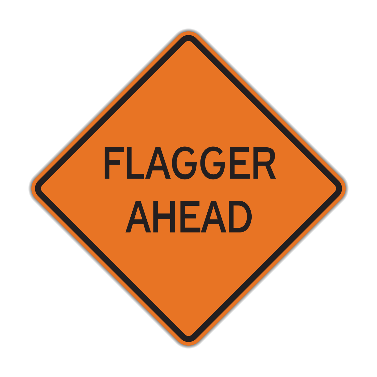 W20-7a Flagger Ahead - Hall Signs