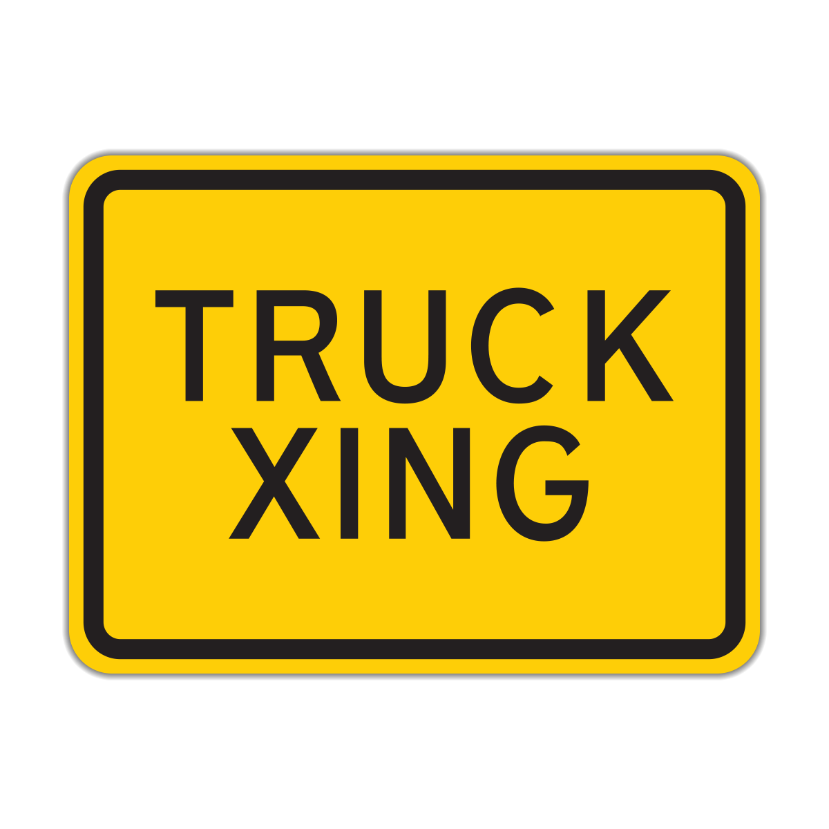 HW11-10P Truck Crossing - Hall Signs