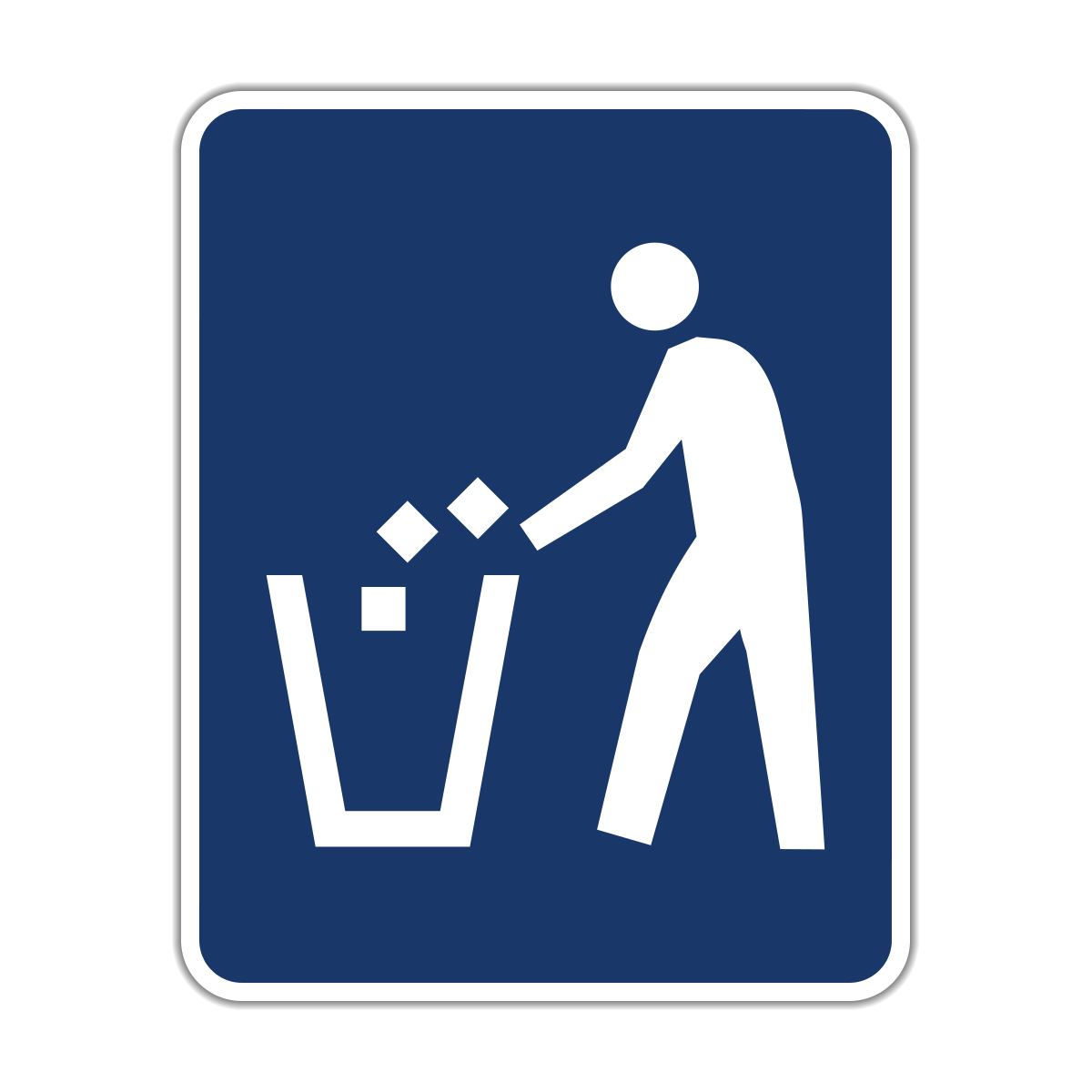 D9-4 Litter Container - Hall Signs
