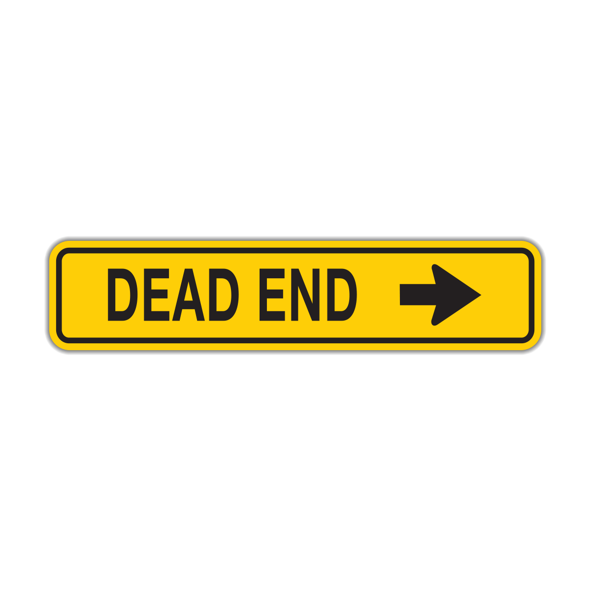 W14-1a Dead End (with arrow) - Hall Signs
