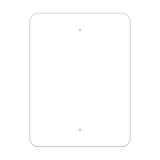 12" x 18" Painted Aluminum Sign Blank - Hall Signs