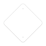 18" Diamond Reflective Sign Blank - Hall Signs