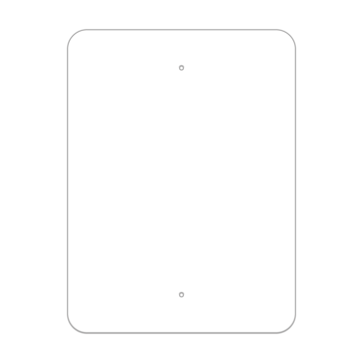 18" x 24" Painted Aluminum Sign Blank - Hall Signs