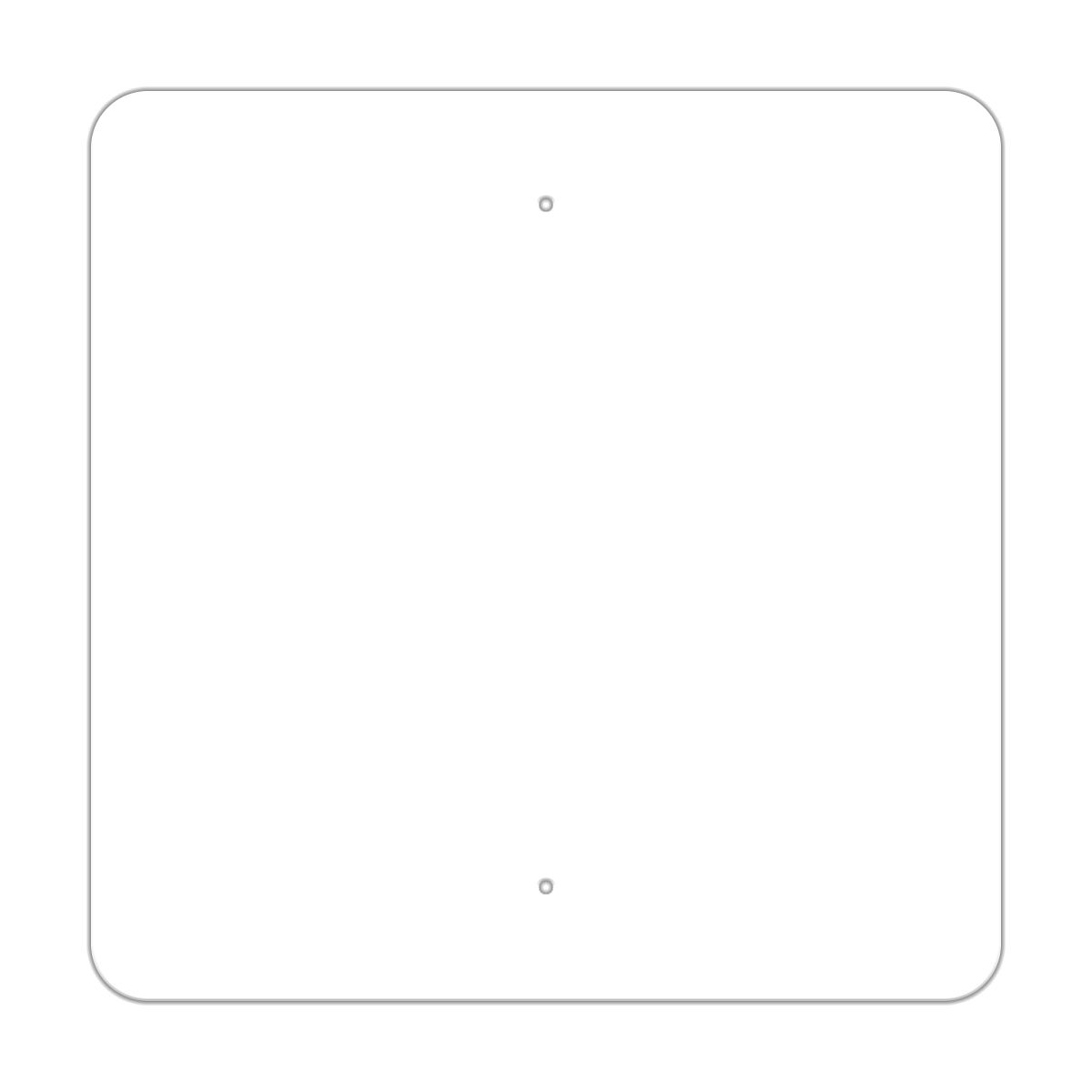 24" Square Reflective Sign Blank - Hall Signs