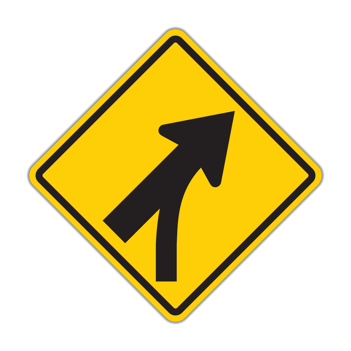 W4-5 Entering Roadway Merge - Hall Signs