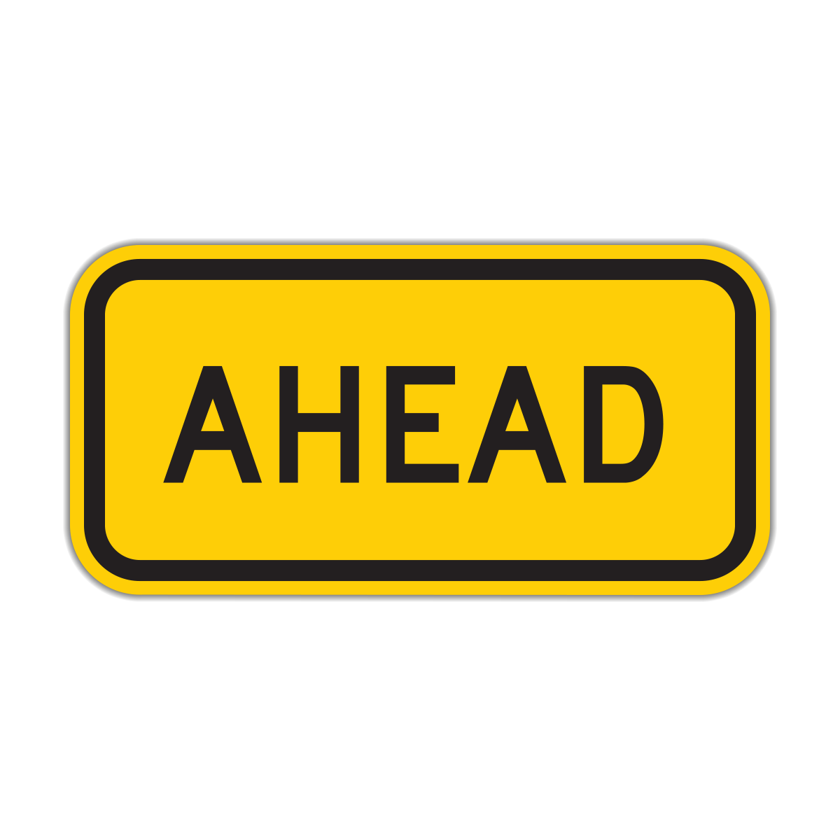 W16-9P Ahead - Hall Signs