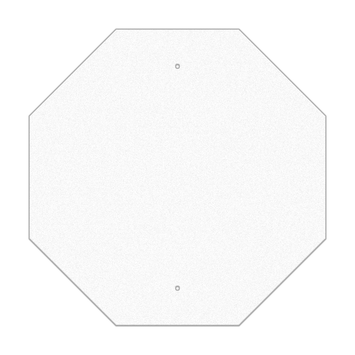 24" Octagon Reflective Sign Blank - Hall Signs