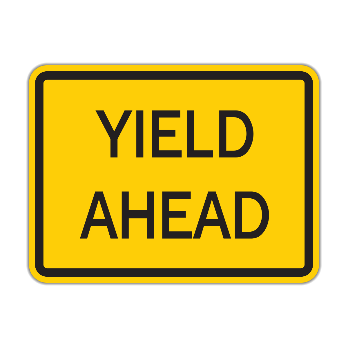 HW3-2P Yield Ahead - Hall Signs