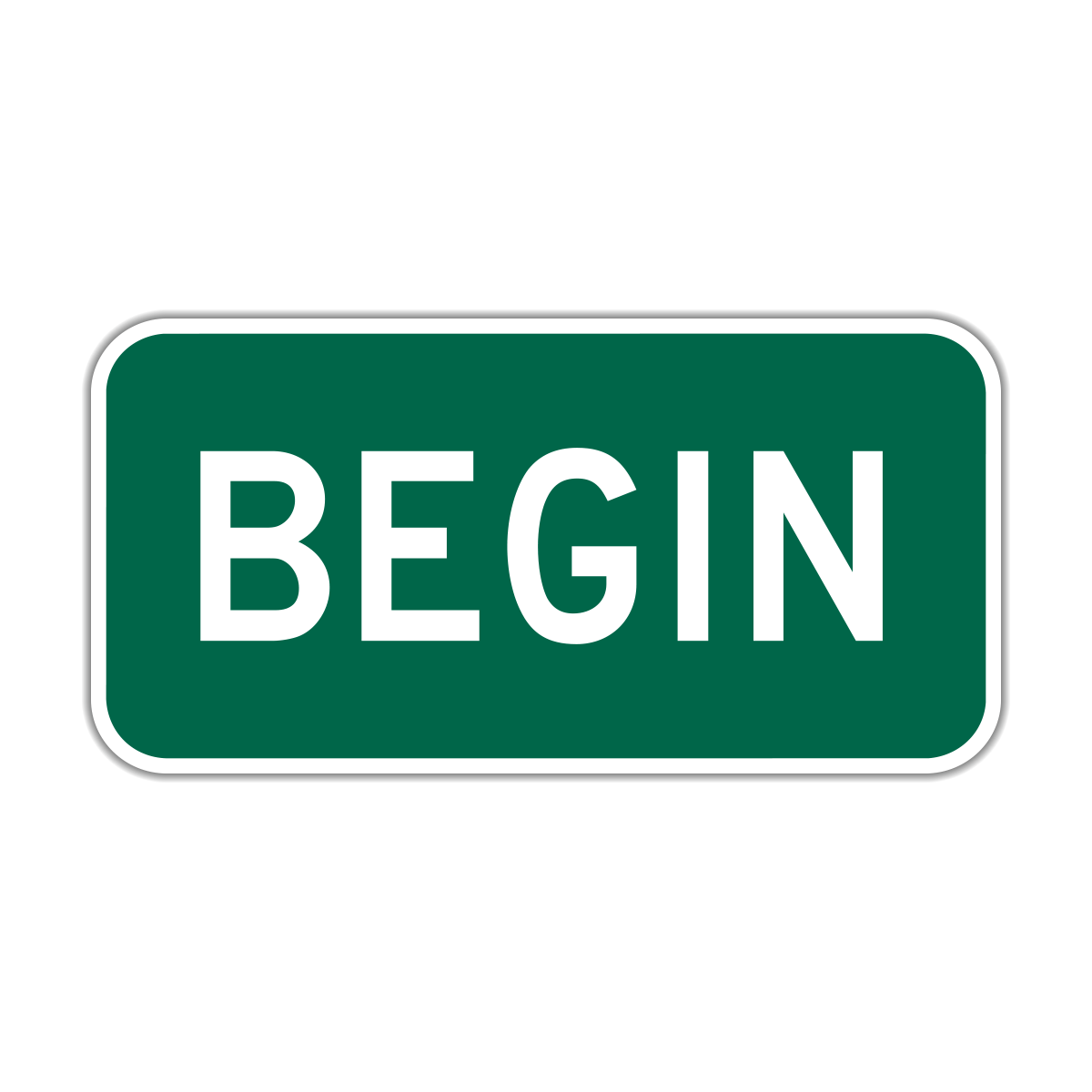 R3-9cP Begin - Hall Signs