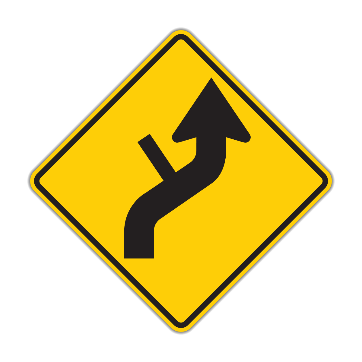 W1-4 Reverse Curve - Hall Signs