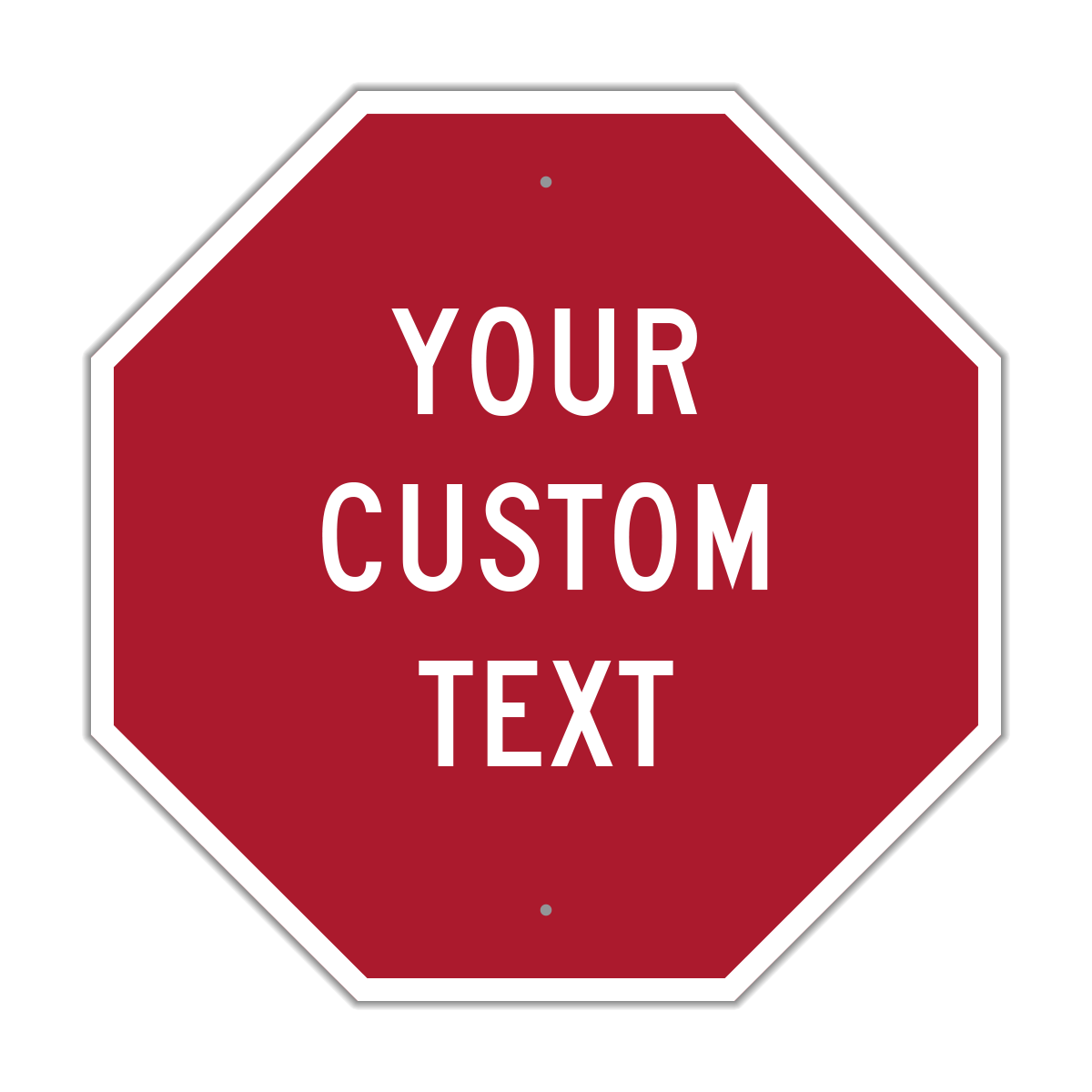 30" Octagon Custom Sign - Hall Signs