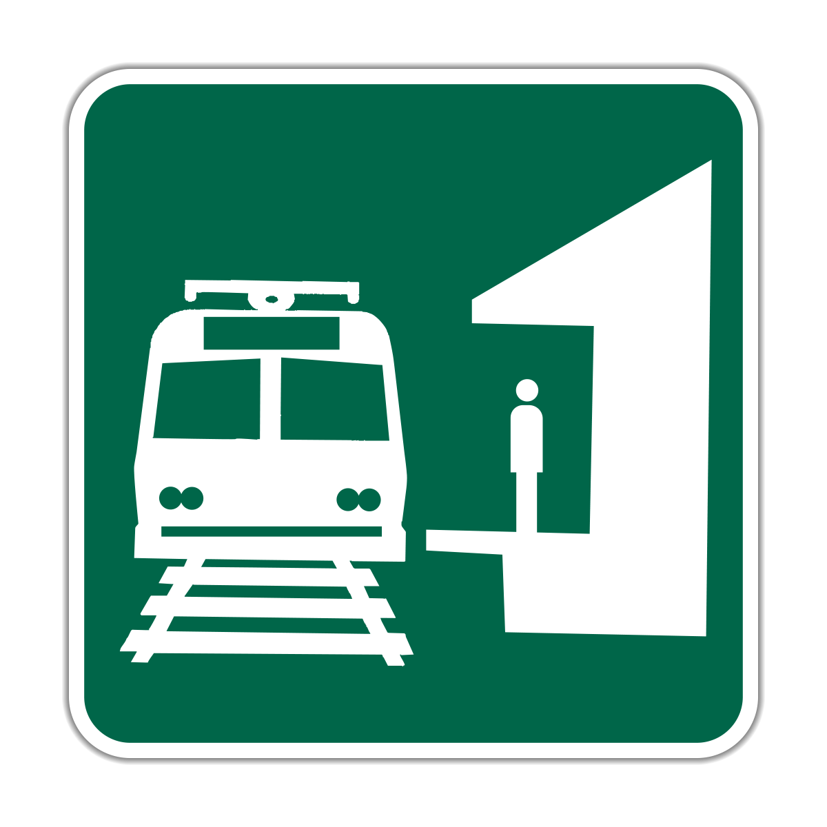 I-12 Light Rail Transit Station - Hall Signs
