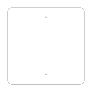 24" Square Reflective Sign Blank - Hall Signs