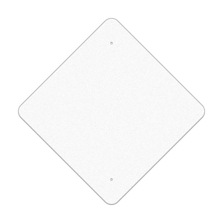 24" Diamond Reflective Sign Blank - Hall Signs