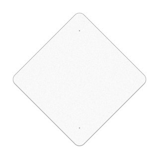 36" Diamond Reflective Sign Blank - Hall Signs