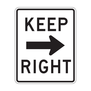 R4-7 Keep Right - Hall Signs