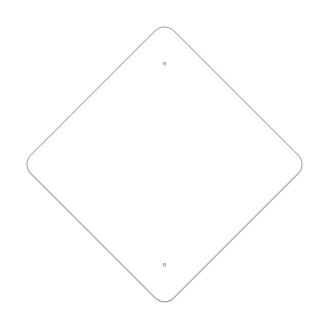 24" Diamond Reflective Sign Blank - Hall Signs