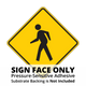 W11-2 Pedestrian Crossing Sign Face - Hall Signs