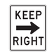 R4-7 Keep Right - Hall Signs