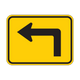 W16-7P Downward Diagonal Arrow - Hall Signs