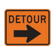 M4-9b Pedestrian Detour - Hall Signs