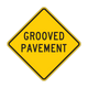 W8-15 Grooved Pavement - Hall Signs