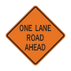 W20-5 Lane Closed Ahead - Hall Signs