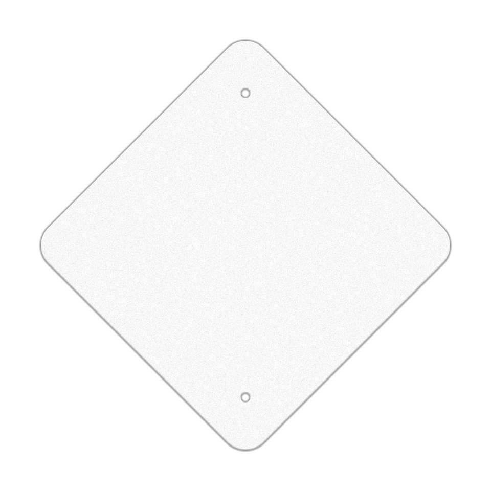 12" Diamond Reflective Sign Blank - Hall Signs