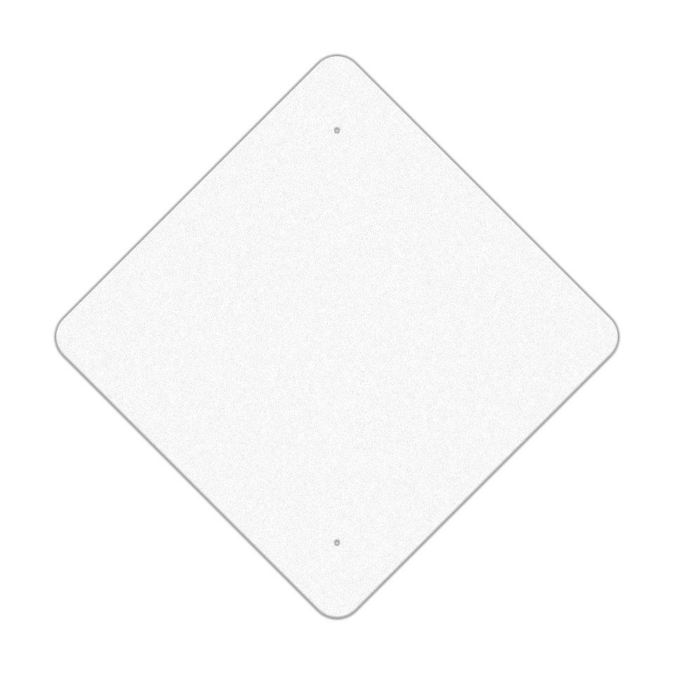 30" Diamond Reflective Sign Blank - Hall Signs