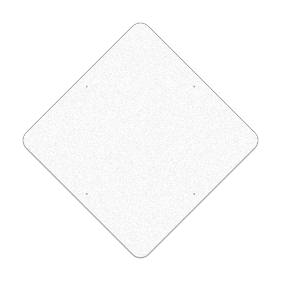 48" Diamond Reflective Sign Blank - Hall Signs