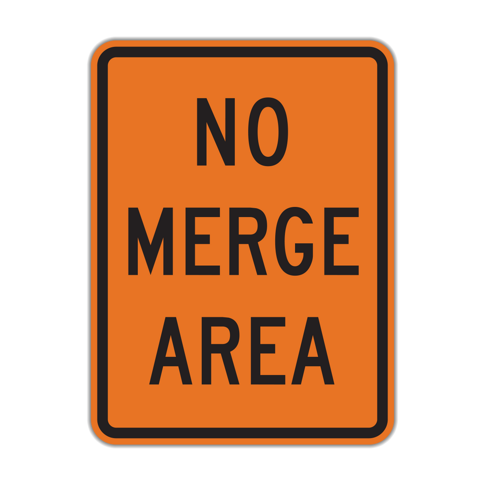 W4-1 Merge - Hall Signs