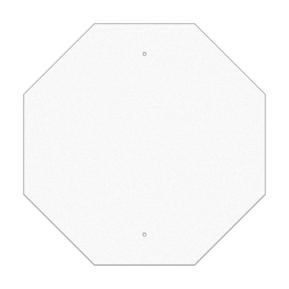 24" Octagon Reflective Sign Blank - Hall Signs