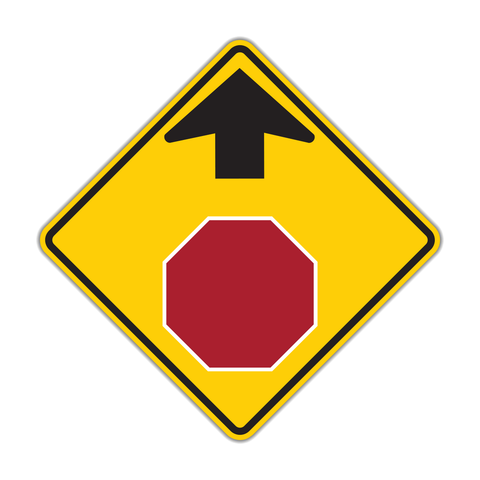 W3-1 Stop Ahead - Hall Signs