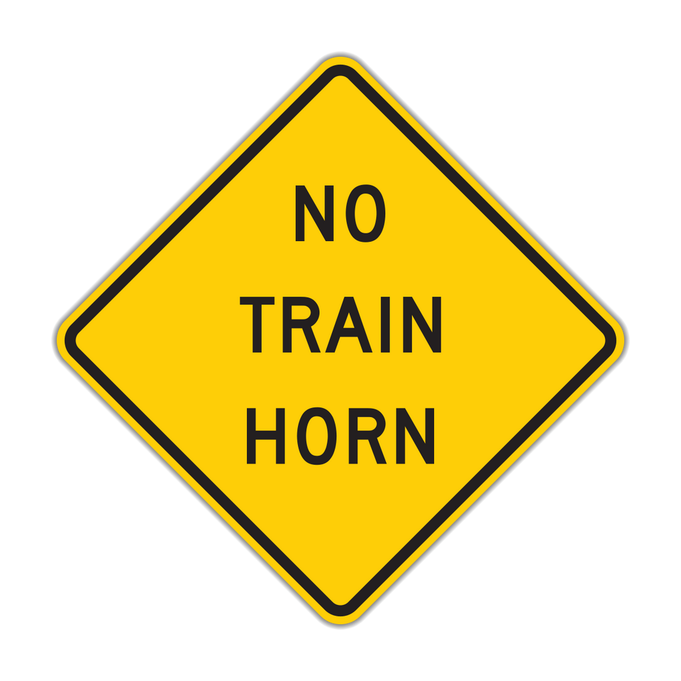 W10-9 No Train Horn - Hall Signs