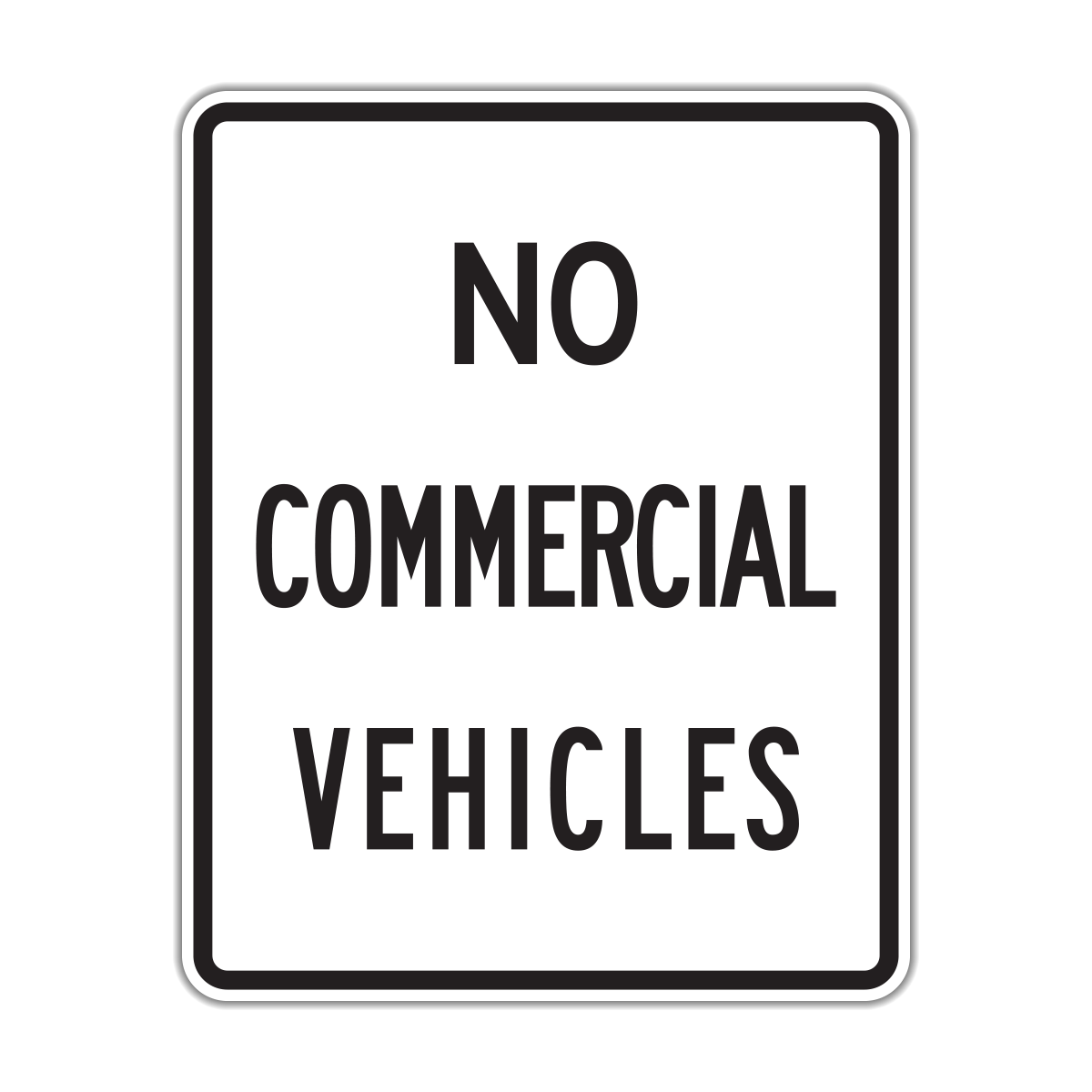 R5-4 No Commercial Vehicles - Hall Signs