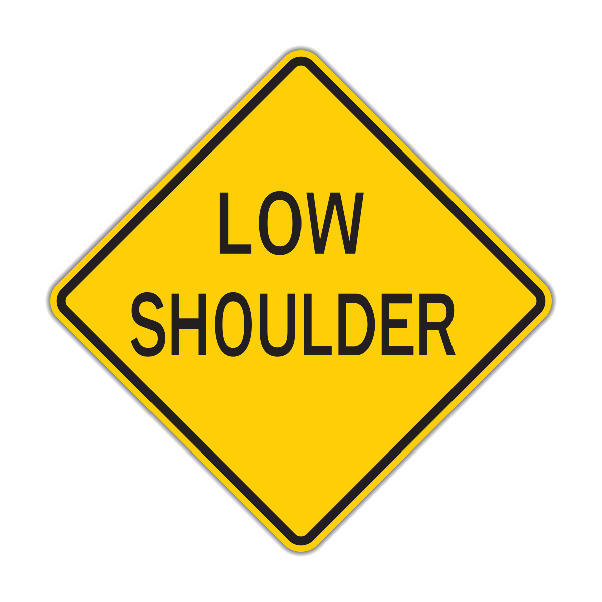 W8-9 Low Shoulder - Hall Signs