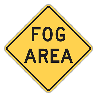 W8-22 Fog Area - Hall Signs