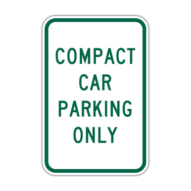 CCO Compact Car Parking Only - Hall Signs