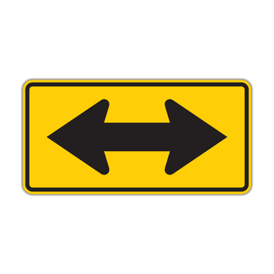 W1-7 2-Direction Large Arrow - Hall Signs