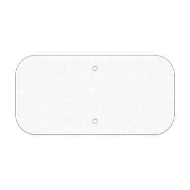12" x 6" Reflective Sign Blank - Hall Signs