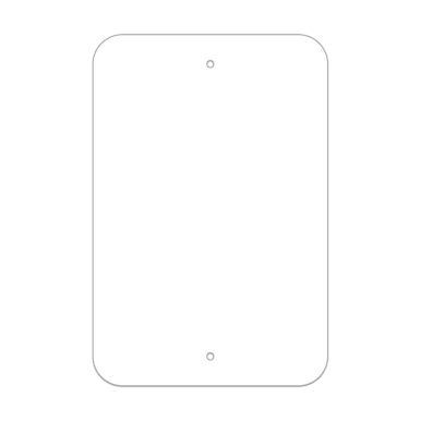 12" x 18" Painted Aluminum Sign Blank - Hall Signs