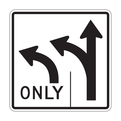 R3-8 Advance Intersection 2-Lane Control | store.hallsigns.com