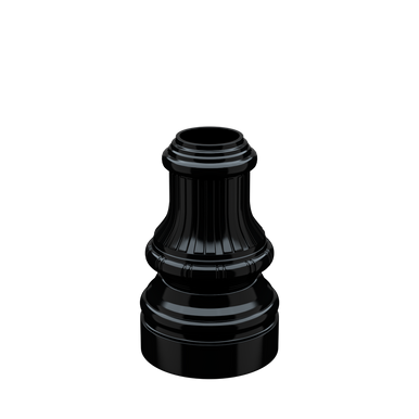 4" Sign Base - Short Fluted Style - Hall Signs