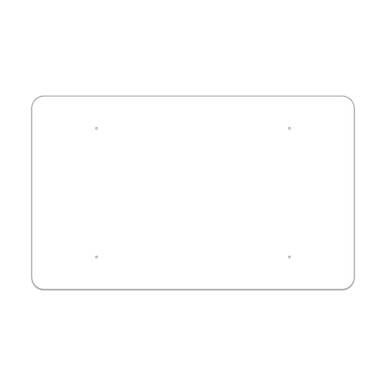 60" x 36" Painted Aluminum Sign Blank - Hall Signs