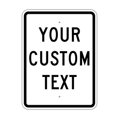 18" x 24" Custom Sign - Hall Signs