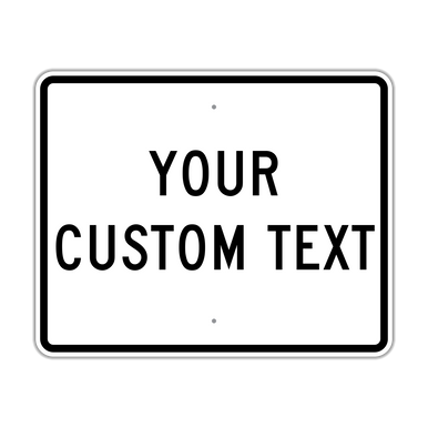 30" x 24" Custom Sign - Hall Signs
