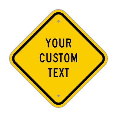12" Diamond Custom Sign - Hall Signs