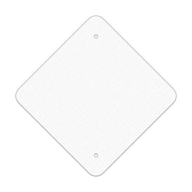 12" Diamond Reflective Sign Blank - Hall Signs
