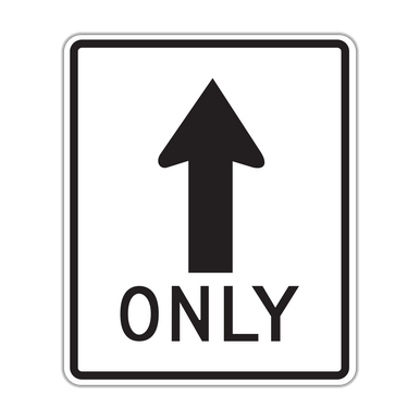 R3-5a Mandatory Move Forward - Hall Signs