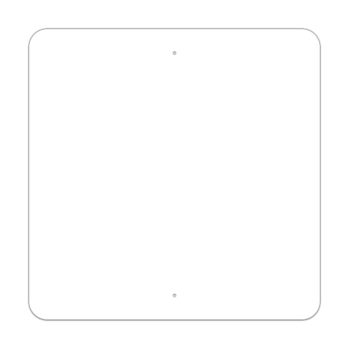 36" Square Painted Aluminum Sign Blank - Hall Signs